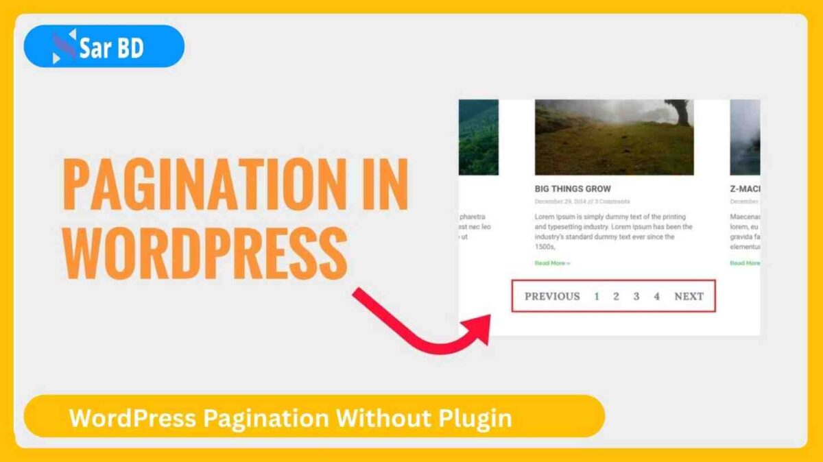 WordPress Pagination Without Plugin